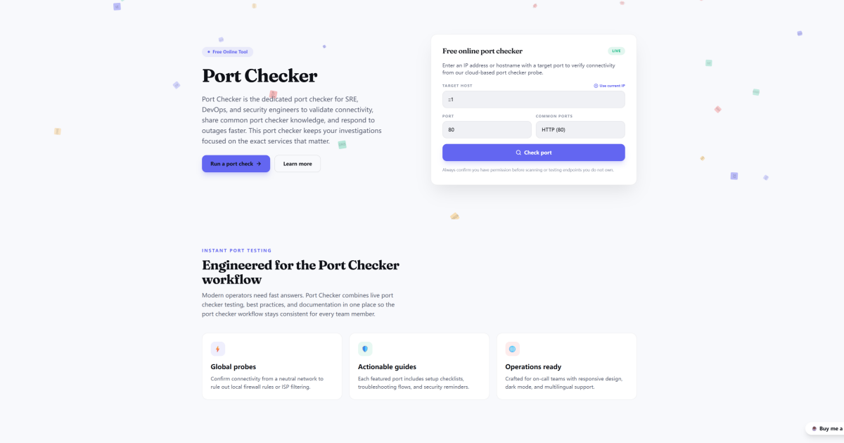 Port checker for open ports | Free Online Tool